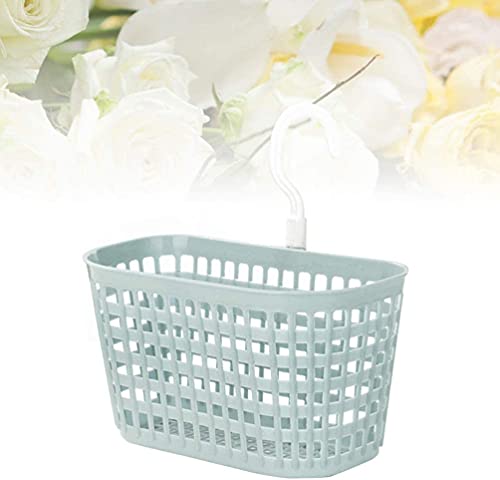 U-K Reusable Plastic Hanging Shower Caddy Kitchen Bathroom Storage Basket with Rotatable Hook Durable & Professional