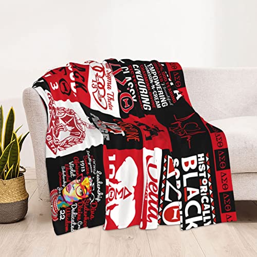 Sorority Gifts for Women Blanket 50"x60"Super Soft Flannel Throw Positive Blanket Gift for Girls