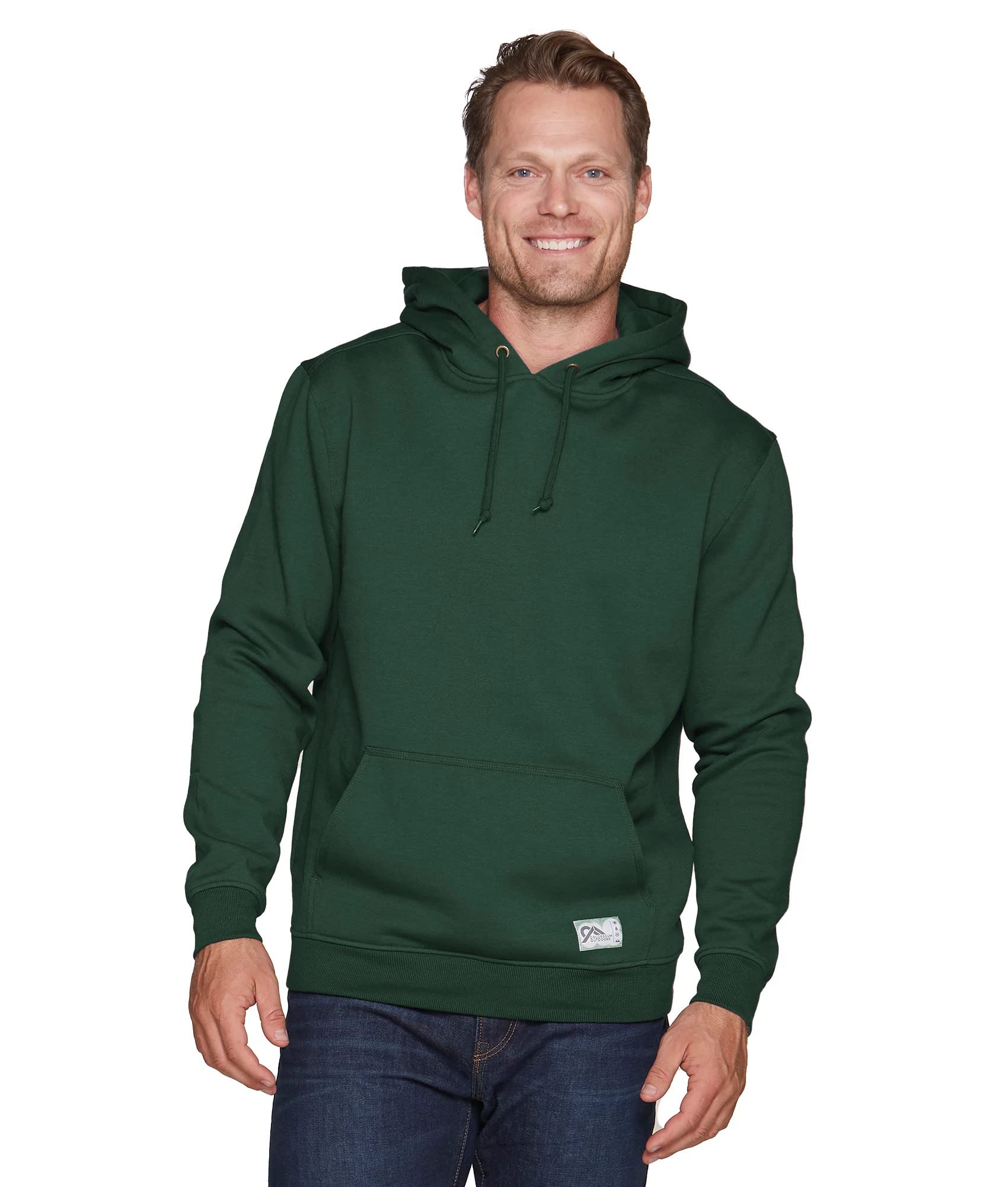 COLOSSEUM Outdoors Men's Brooks II Super Heavyweight Workwear Pullover Hoodie (Forest Green, X-Large)