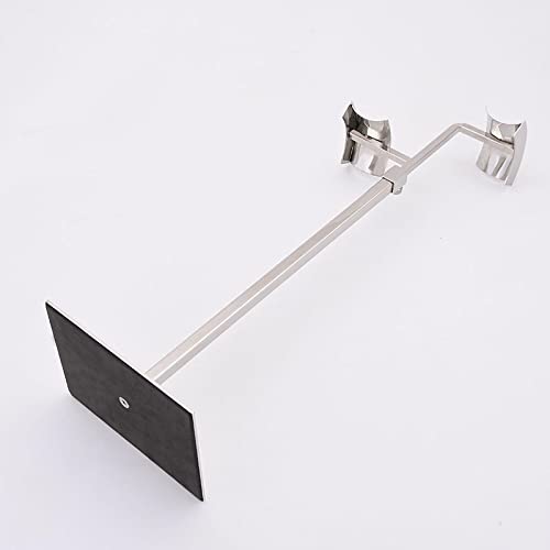 NA Stainless Steel high-Low Hanging Bag Rack Adjustable Hanging Bag Display Rack Double Head Bag Support Bag Display Rack Custom Snapshot
