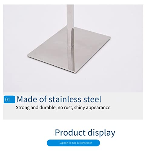 NA Stainless Steel high-Low Hanging Bag Rack Adjustable Hanging Bag Display Rack Double Head Bag Support Bag Display Rack Custom Snapshot