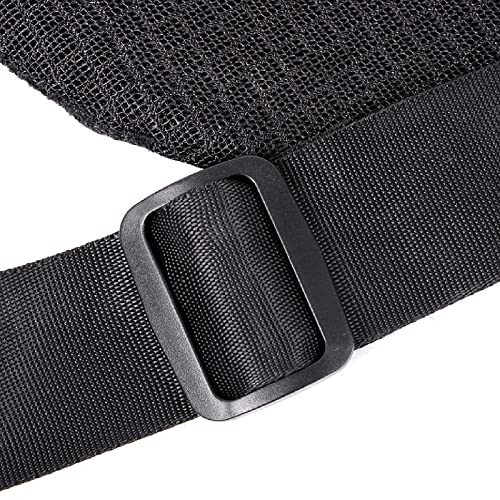 Solmyr Arm Sling for Broken Fractured Bones Elbow Wrist, Adjustable Shoulder Immobilizer & Rotator Cuff Support Brace, Split Strap and Waistband, Universal for Left and Right Arms, Men and Women(M)