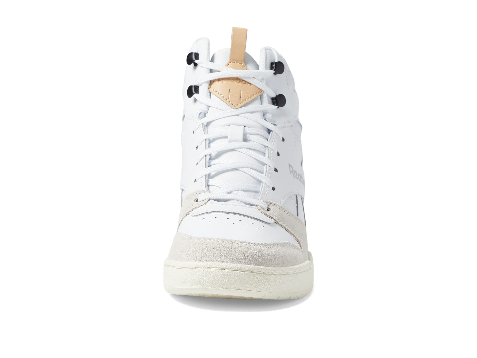 Reebok Women's BB4500 Hi High Top Basketball Shoe, Wedge Heel/White/Chalk/Sahara, 10