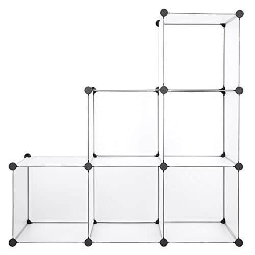 Modular Closet Systems Organizer 6-Cube Shelf Organizers with Shoe Rack DIY Plastic Storage Cubes for Efficient Space Saving