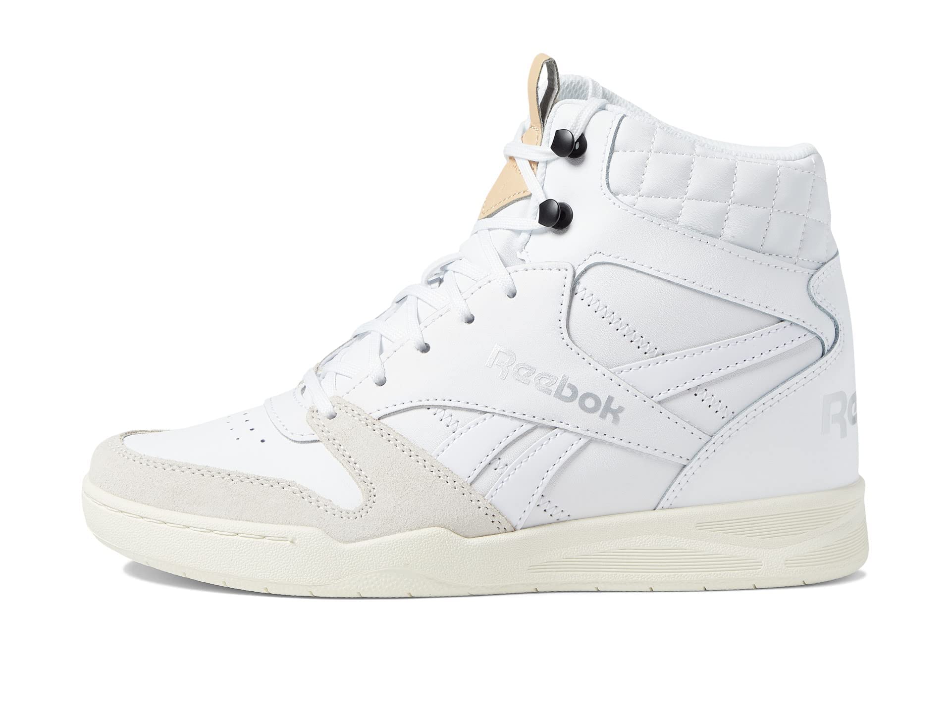 Reebok Women's BB4500 Hi High Top Basketball Shoe, Wedge Heel/White/Chalk/Sahara, 10