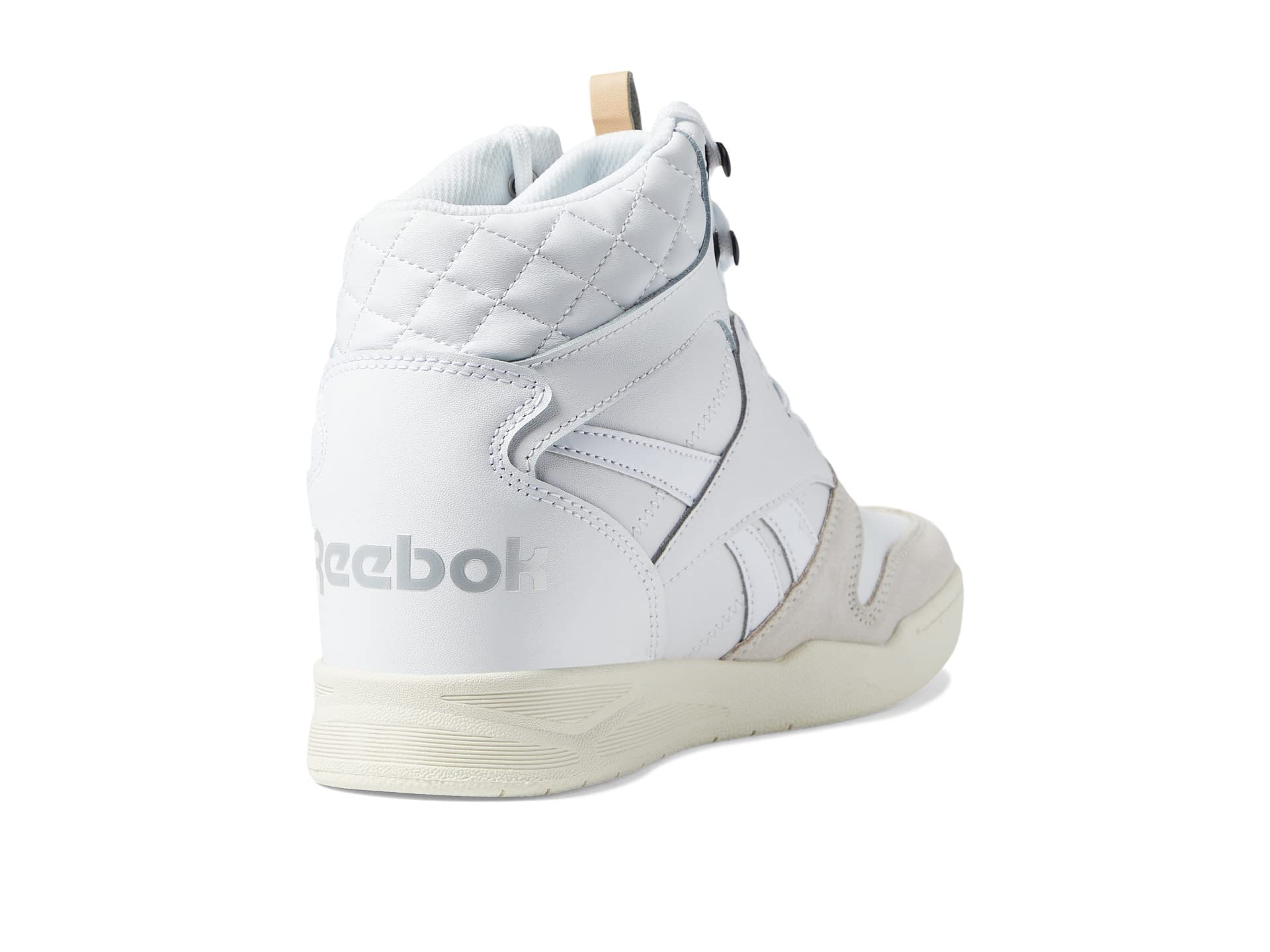 Reebok Women's BB4500 Hi High Top Basketball Shoe, Wedge Heel/White/Chalk/Sahara, 10