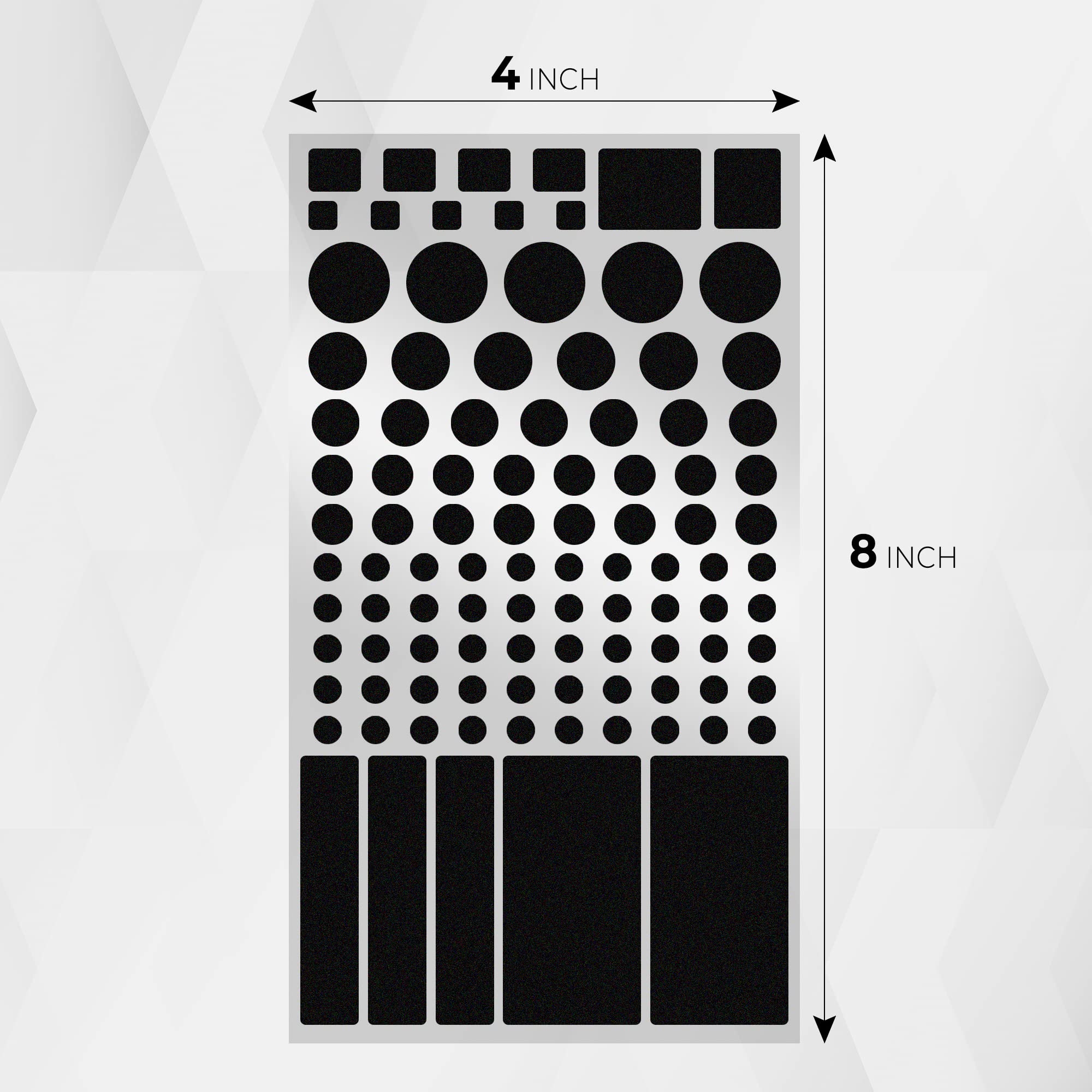 FLANCCI LED Light Blocking Stickers, Light Dimming LED Filters, (2 Sheets) Dimming Sheets for Routers, LED Covers Blackout, Dimming 50% ~ 80% of LED Lights, (2Sheets = 1 Cut Out + 1 Uncut)