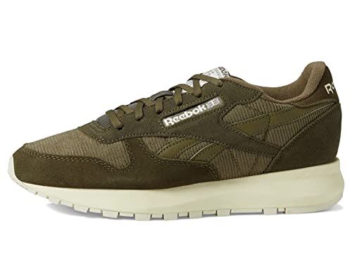 Reebok Women's Classic Leather SP Sneaker, Army Green/White, 10