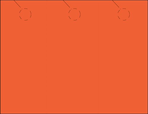 3-UP Print-Ready Door Hangers Orbit Orange Item 212 65lbAB Pkg of 250 Sheets 8.5" x 11"