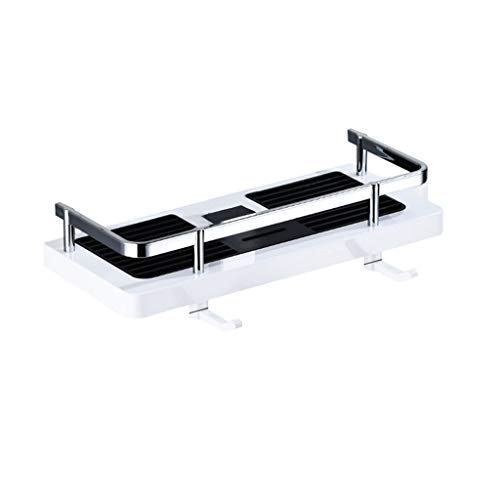 IRDFWH Shower Storage Rack Organizer Bathroom Pole Shelves Shampoo Tray Stand Single Tier No Drilling Lifting Rod Shower Head Holder