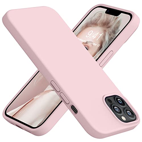 LOVE 3000 Designed for iPhone 13 Pro Max Case, Silicone-Shockproof-Protective Phone Case for iPhone 13 Pro Max 6.7 inch, Pink Sand