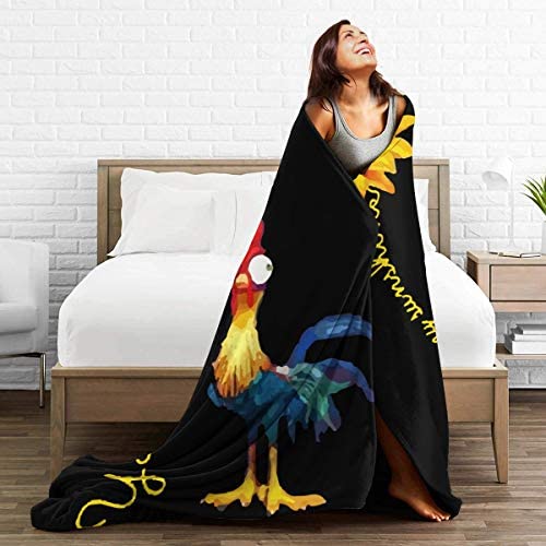 Blanket Chicken Flower You are My Sunshine Fleece Blanket Foldrable Throw Blanket Washable Couch Sofa Fuzzy Blanket Reversible Plush Blanket Beach Blanket for Home Office