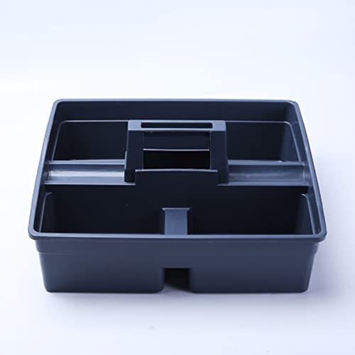 Cabilock Toolbox Storage Basket Cleaning Products Divided Cleaning Utility Tool Tote Carrier Basket with Handles for Cleaning Supplies Spray Bottles Water Bottles Portable Rectangular Plastic Baskets