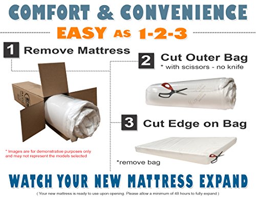 Christies Home Living 6-Inch Foam Mattress Covered in a Stylish Water-Resistant Fabric, Full