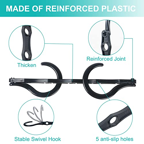 Hangers Space Saving, 20 Packs Magic Space Saving Clothes Hangers, Sturdy Plastic Clothes Hangers Organizer and Storage, Multifunctional Magic Hangers Closet Space Savers for Heavy Clothes Coats