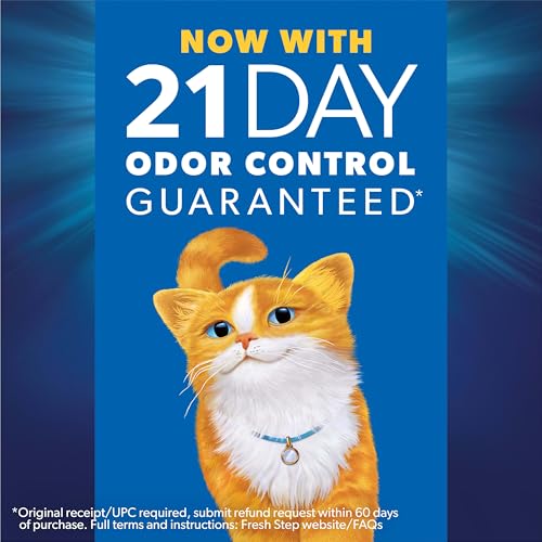 Fresh Step Outstretch Long Lasting Clumping Litter With Febreze Freshness, Activated Charcoal Litter Lasts 50% Longer, 19 lb. Box