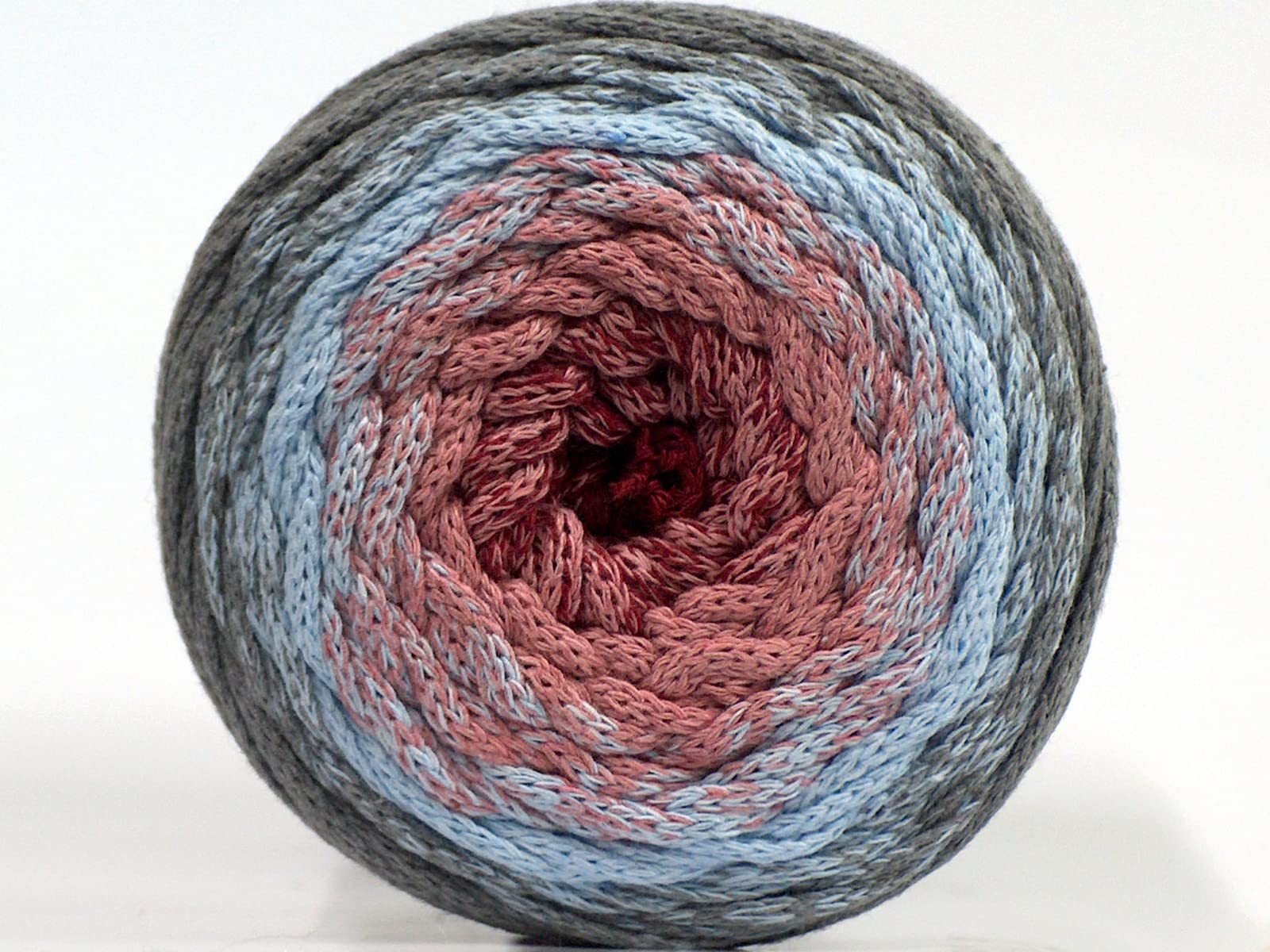 250 gr ICE YARNS Macrame Cotton Magic (100% Cotton) Yarn Grey Blue Salmon Shades