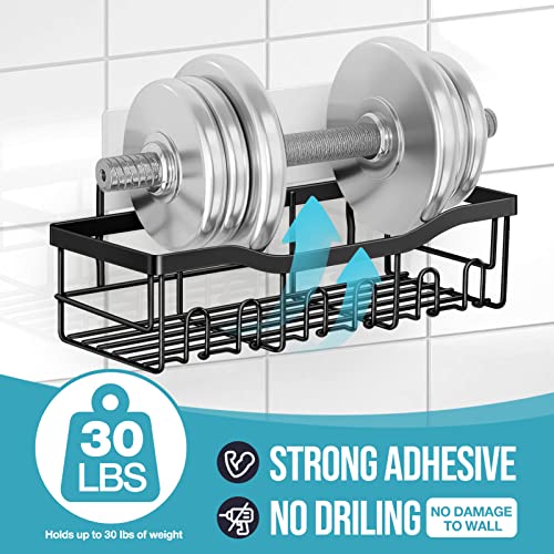 Gocvo Shower Caddy, 5 Pack Shower Shelves Bathroom Organizer No Drilling Adhesive Shower Wall Shelves Rustproof Stainless Steel Storage Shower Rack