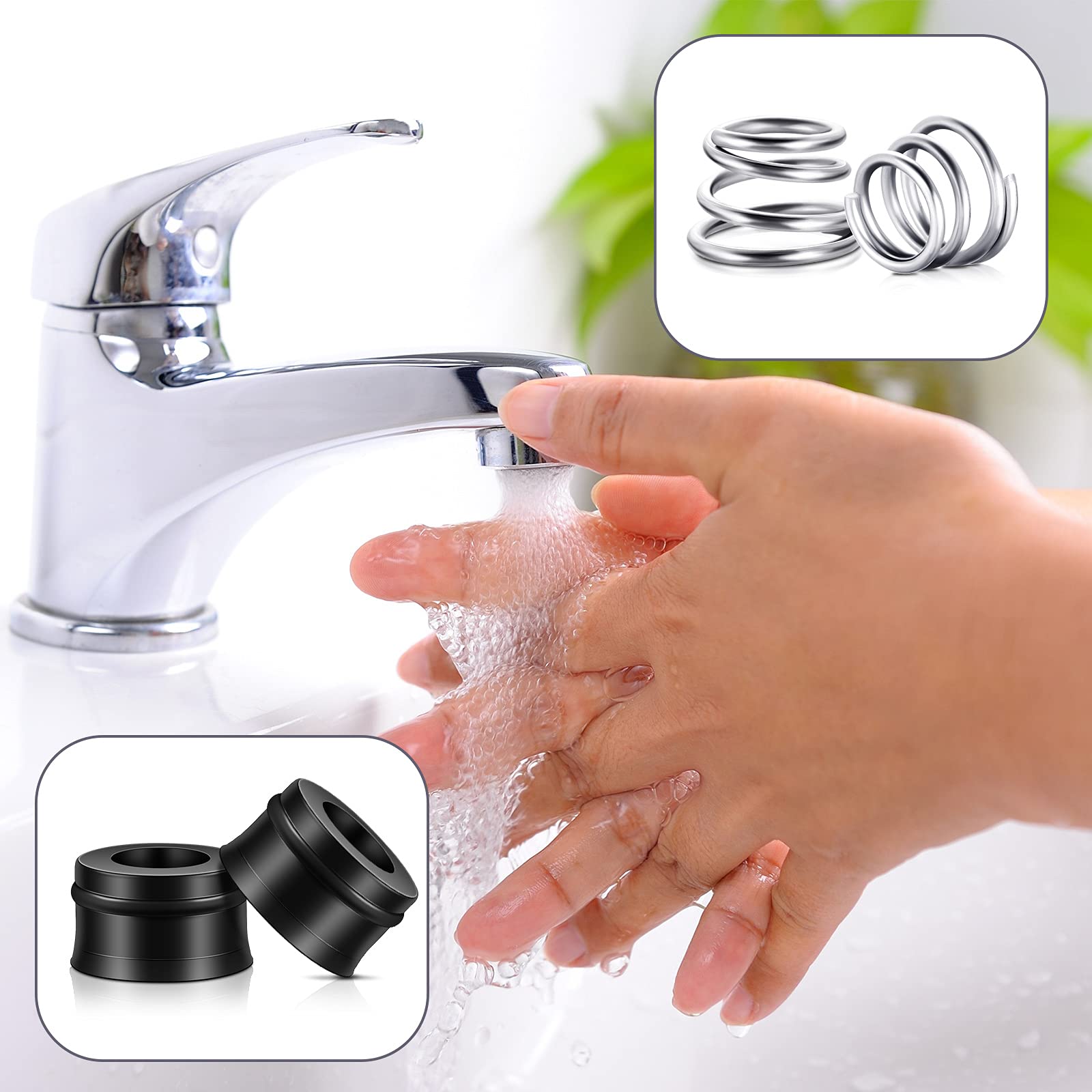 Hotop 40 Pieces RP4993 Replacement Seats Springs and O Rings Faucet Stem Repair Kit Compatible with RP4993 Faucet Stem Replacement