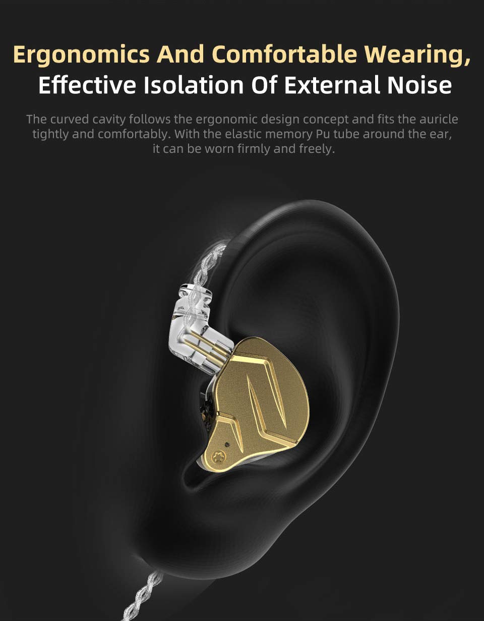 KZ ZSN Pro X in Ear Monitor Earphone 1BA 1DD Wired Earphone HiFi Sport Gaming Earbuds Headphones Compatibility for Phone Computer Tablet