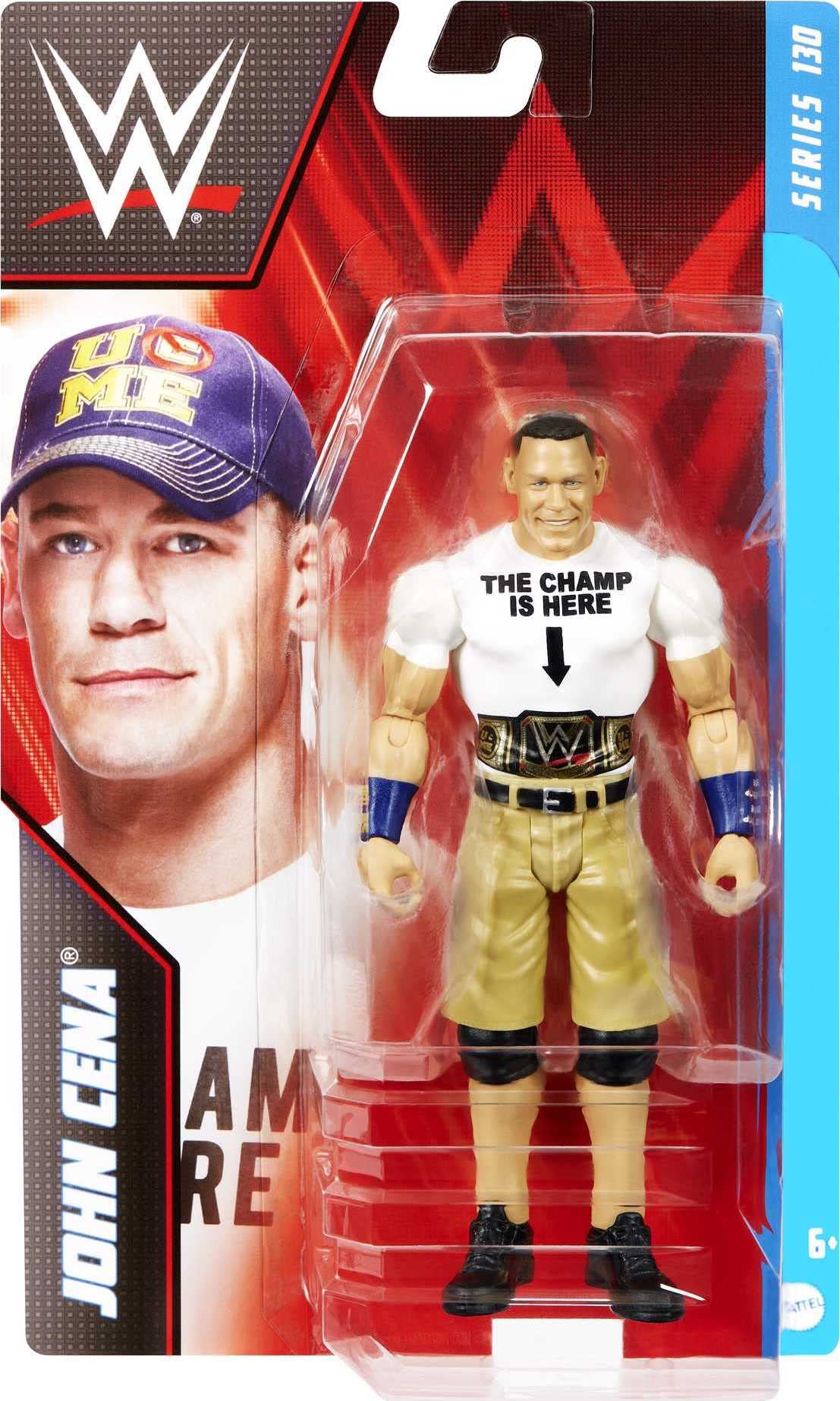 Mattel WWE John Cena Basic Action Figure, Posable 6-inch Collectible for Ages 6 Years Old & Up