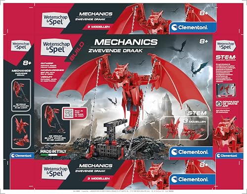 Clementoni Science & Game Robotics - Floating Dragon, STEM Kit, Toy Robot for Kids, 8+ Years, 66991
