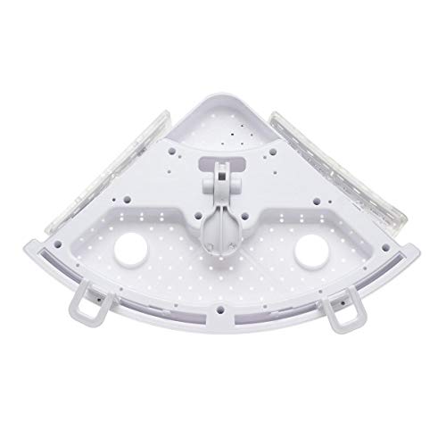 NC KAISENG Corner Storage Holder,Bathroom Shower Corner Storage Paper Shelf Holder Shower Caddy Holder Rack White Organizer