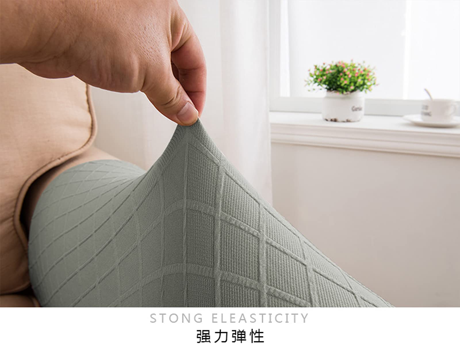 ZHOUZHOU Sofa Armrest Covers Anti-Slip Chair Couch Arm Protector Stretch Soft Furniture Armrest Protectors Chairs Sofas Arm Covers Recliner Slipcovers,Red