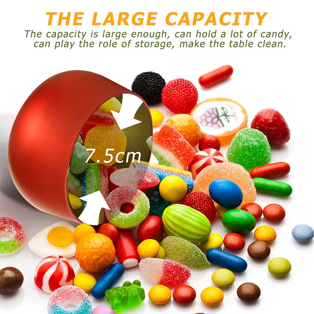 ARTIBETTER 12pcs Candle Tin Empty Tinplate Cans Round Candle Jars Candle Containers Candy Party Favors Box Holder 4oz for Candle Making Beads Buttons Storage Red