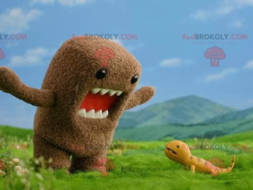 SPOTSOUND Domo Kun REDBROKOLY Mascot famous Japanese television REDBROKOLY Mascot