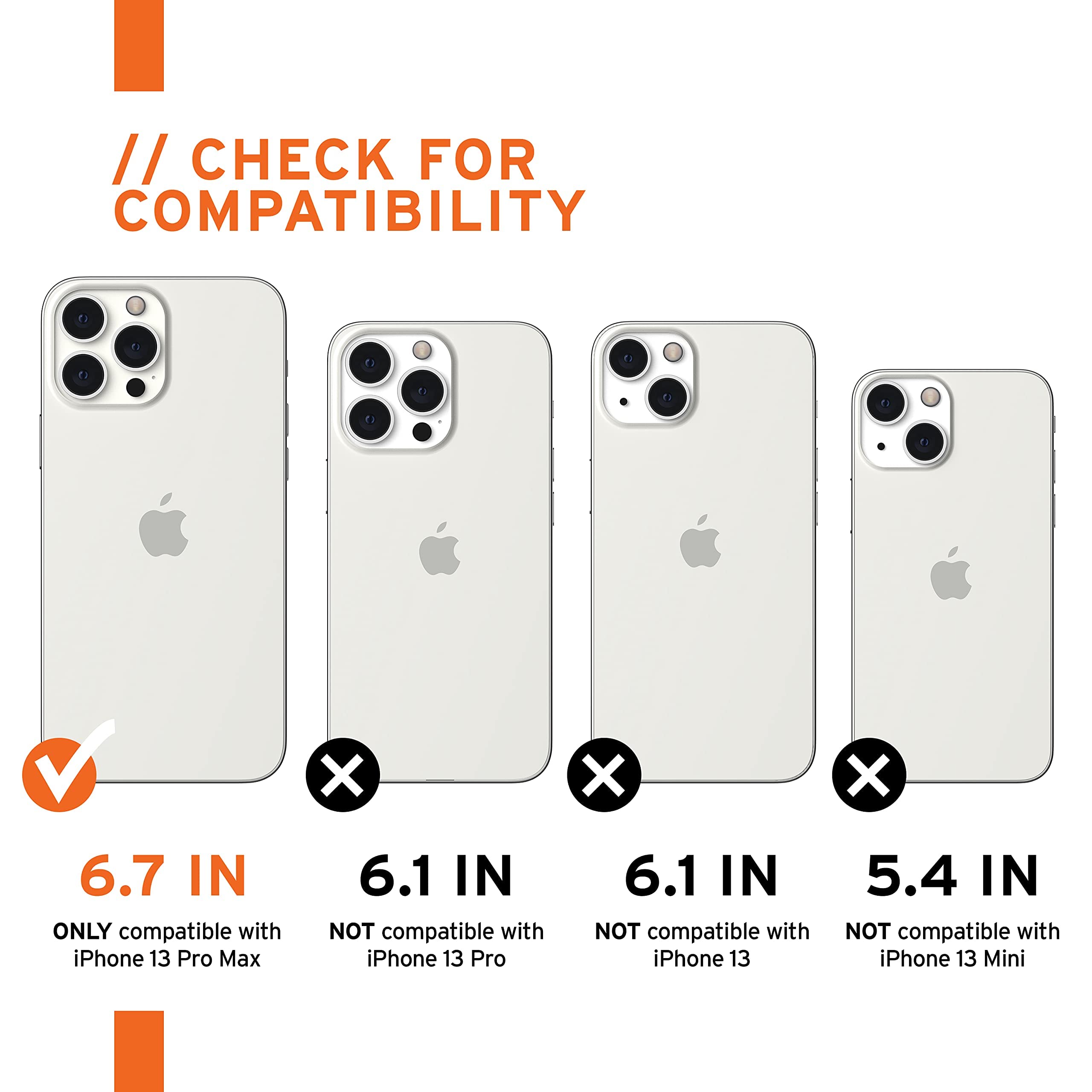 URBAN ARMOR GEAR UAG Designed for iPhone 13 Pro Max Case Grey Silver Rugged Lightweight Slim Shockproof Pathfinder Protective Cover, [6.7 inch Screen]