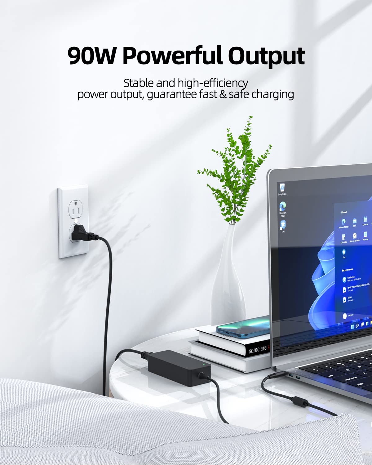 Charger Fit for Dell Latitude 3400 3500 Laptop Replacement Power Supply AC Adapter Cord