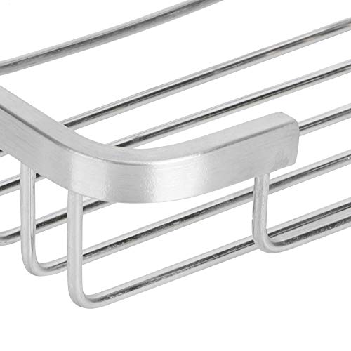 Shower Caddy Basket Shelf Wall Mounted Soap Basket Square Basket Bathroom Rack Holder Black Toilet Bathroom Accessory 304 Stainless Steel