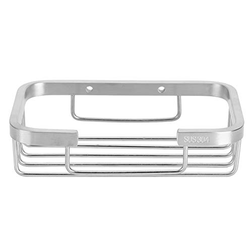 Shower Caddy Basket Shelf Wall Mounted Soap Basket Square Basket Bathroom Rack Holder Black Toilet Bathroom Accessory 304 Stainless Steel