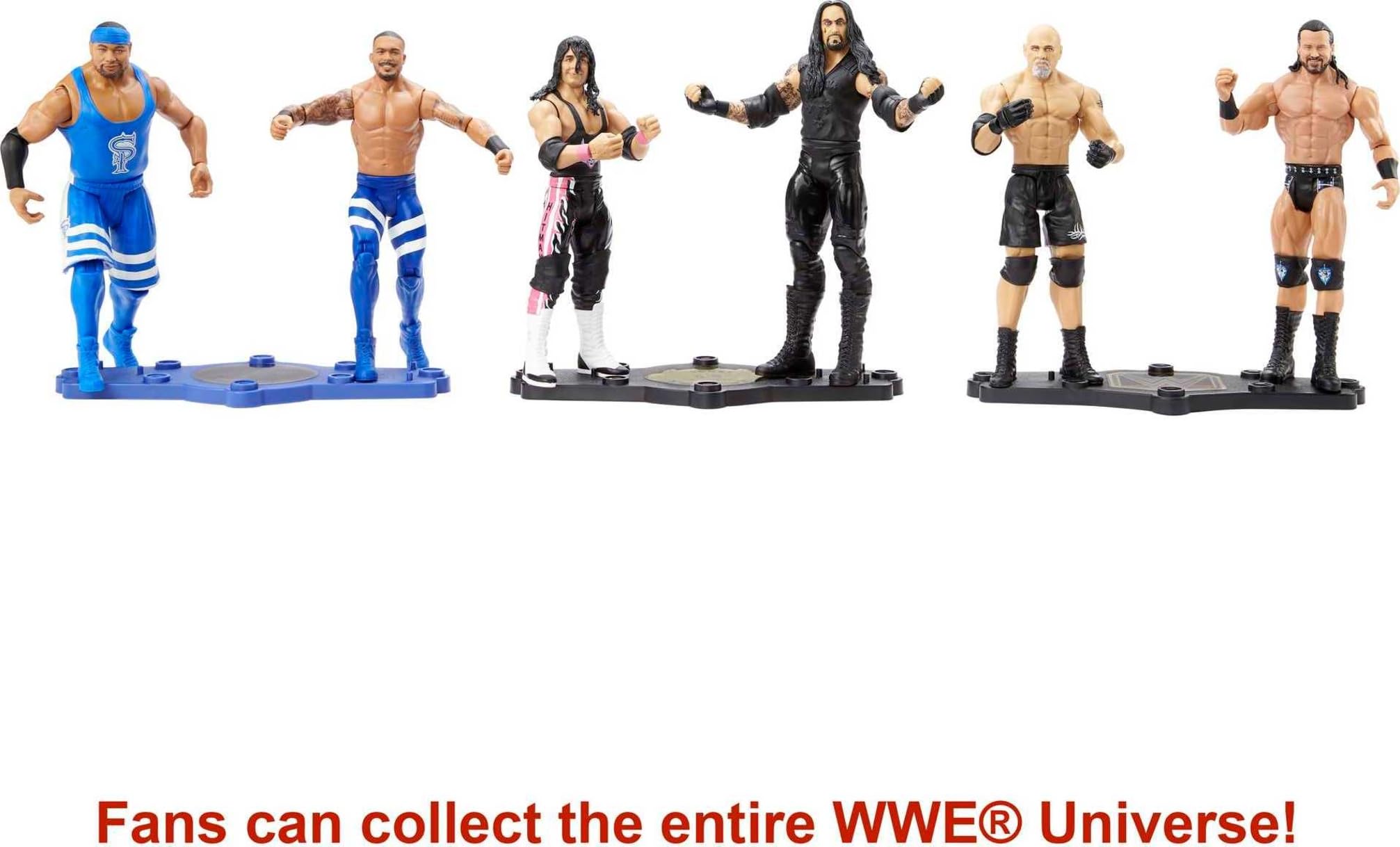 Mattel WWE Championship Showdown 2-Pack Action Figures & Accessory, Series #8 Drew McIntyre vs Goldberg Collectible Set, 6-inch