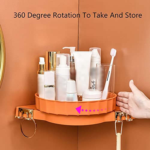 Creamoon 1 PCS Corner Shower Box Shelf,Wall-Mounted Aluminum Glue Shower Shelf,Toilet,Shampoo,Storage Shelf for Bathroom and Kitchen,No Drilling(Green) Y7TK19D047162JS
