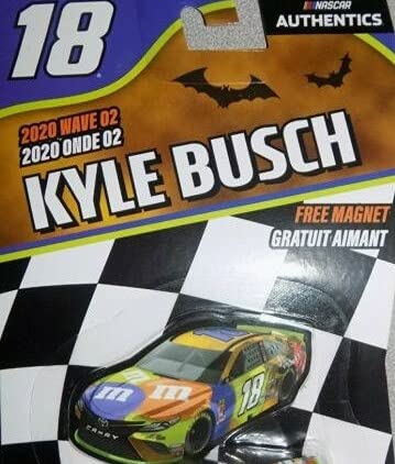 Winners 2020 Wave 02 Halloween Kyle Busch #18 1/64th Scale Diecast with Mini Car Insert Car Measures 3 inches L x 1 inches W x 1 inches Tall