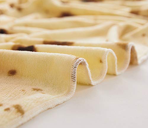 Liveinu Flannel Fleece Blanket Biscuit Wrap Blanket Round Throw Blanket Funny Realistic Food Round Blanket Novelty Food Throw Blanket 47 Inch Biscuit