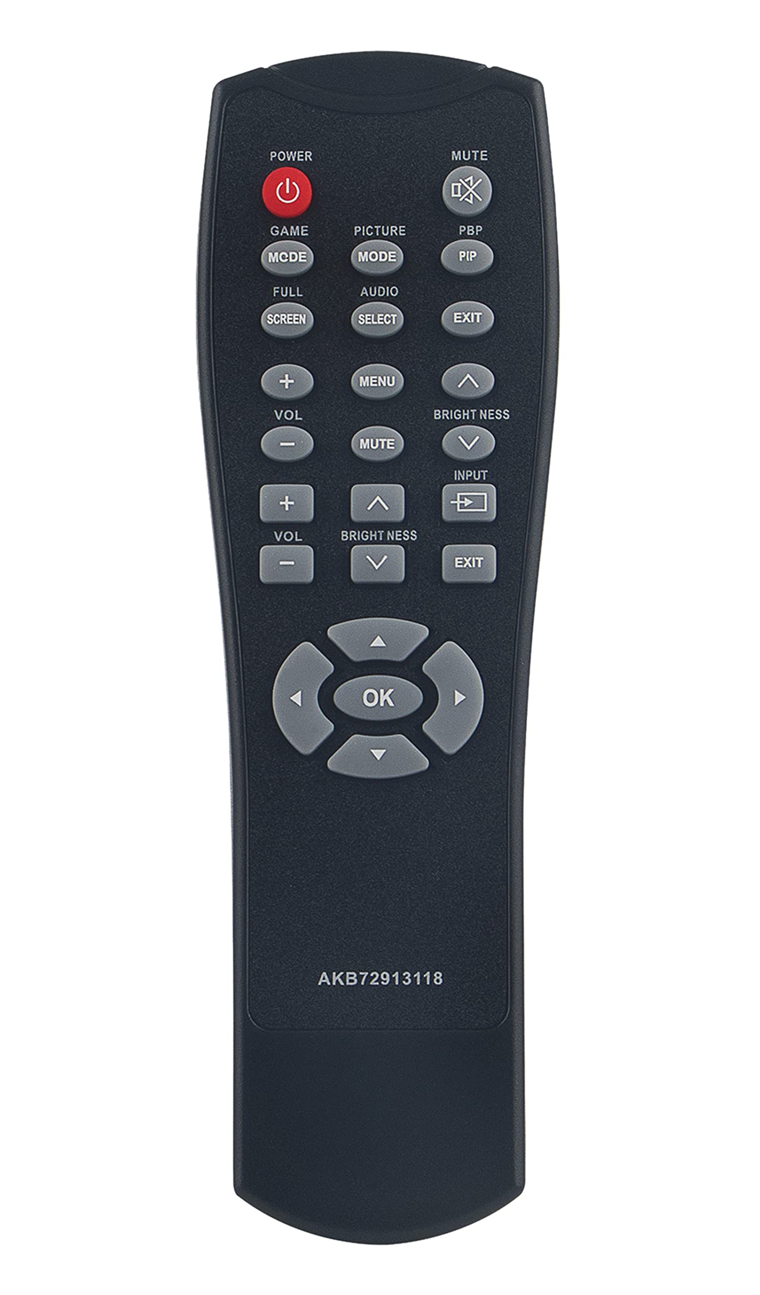 AKB72913118 Replaced Remote fit for LG LED Monitor 43UD79 43UD79T 43UD79 43MU79 43UD79T 43UD79B 43UD79-B 43UD79-T