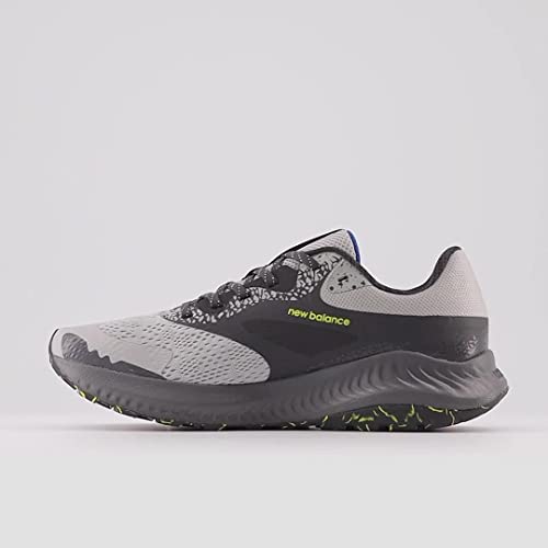 New Balance Men's Dynasoft Nitrel V5 Trail Running Shoe, Rain Cloud/Phantom/Egg Yolk, 10 X-Wide