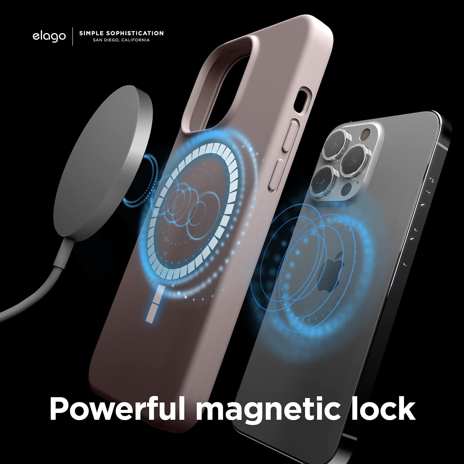 elago Magnetic Silicone Case Compatible with MagSafe Compatible with iPhone 13 Pro Max 6.7 Inch - Built-in Magnets, Protective Cover, Compatible with All MagSafe Accessories (Lovely Pink)