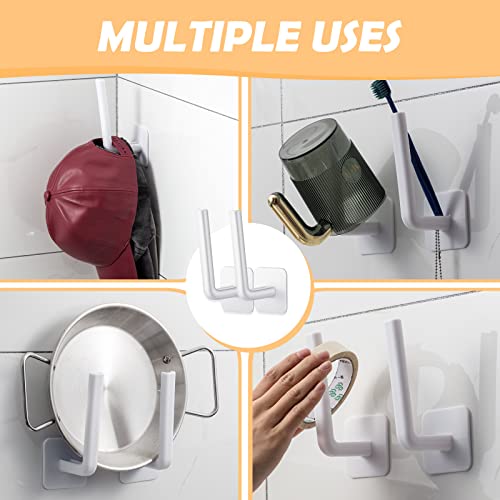 10 Pcs Hat Hooks for Baseball Caps Adhesive Hat Rack for Wall Hat Organizer Cap Hanger Holder Storage No Drilling for Door Office Closet Wall Bedroom