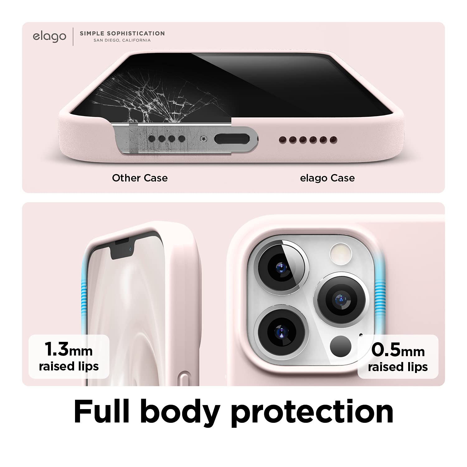elago Magnetic Silicone Case Compatible with MagSafe Compatible with iPhone 13 Pro Max 6.7 Inch - Built-in Magnets, Protective Cover, Compatible with All MagSafe Accessories (Lovely Pink)