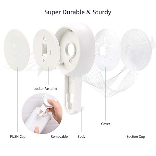 TAILI Suction Corner Shower Caddy Bathroom Shower Shelf & TAILI Suction Cup Toothbrush Holder