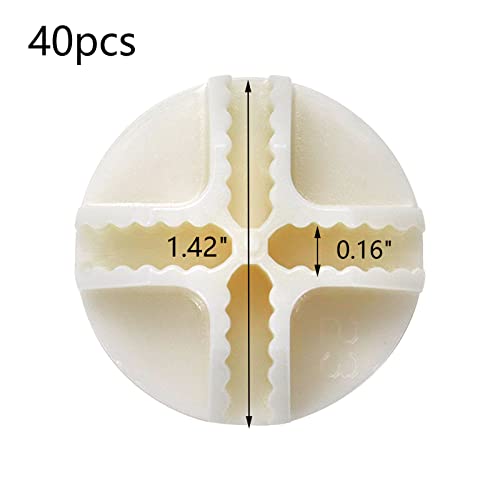 Curqia White Corner Wire Shelves for Closet Storage Organizer / Wire Grid Cube Storage Shelving Pack of 40