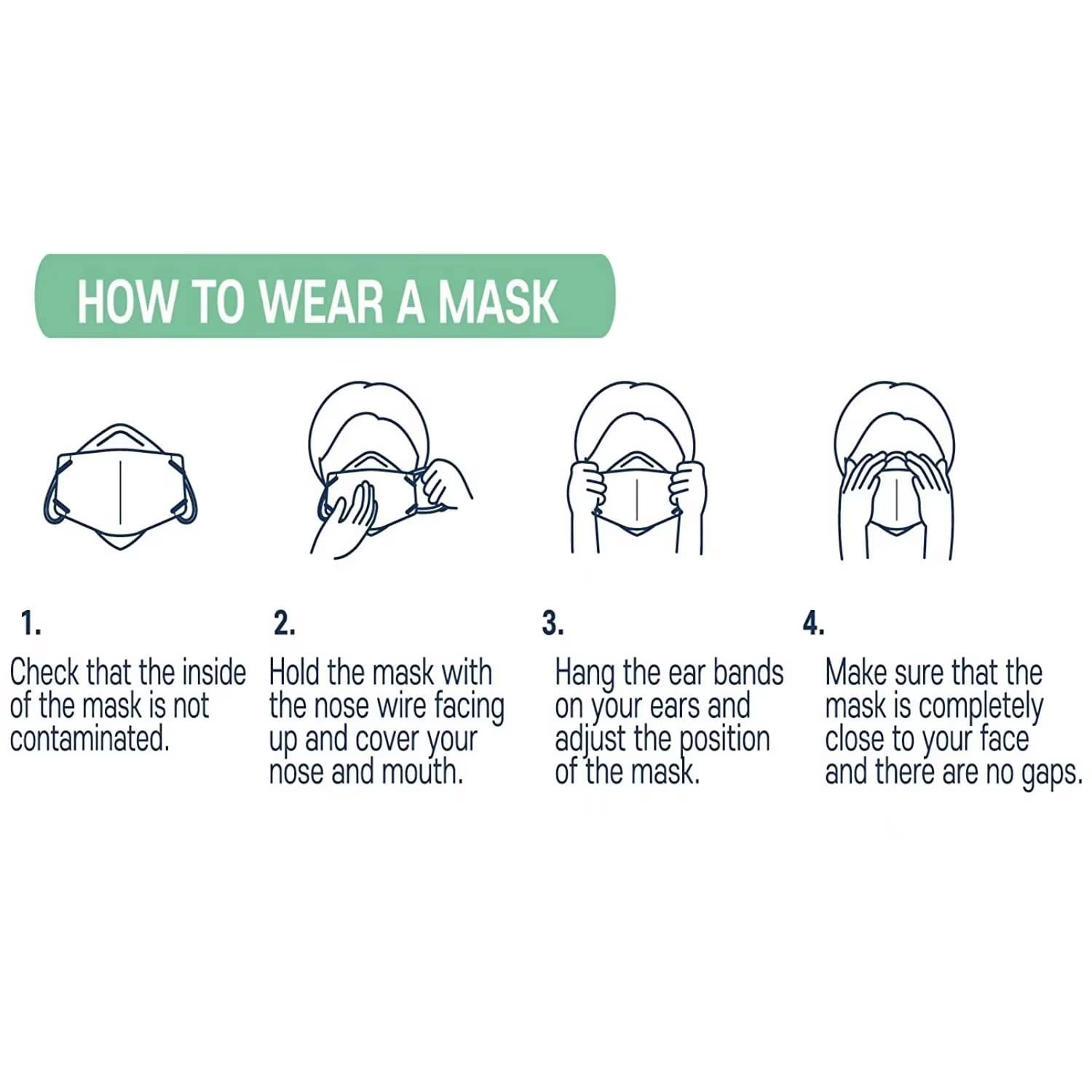 akgk KN95 Face Masks 50 Pack, Individually Wrapped, 5-Ply Disposable Black Face Mask Against PM 2.5 Smoke and Dust