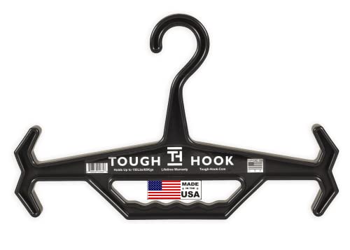 Original Tough Hook Hanger Max Pack Set of 4 | 2 Black and 2 Midnight Black |USA Made | Multi Pack