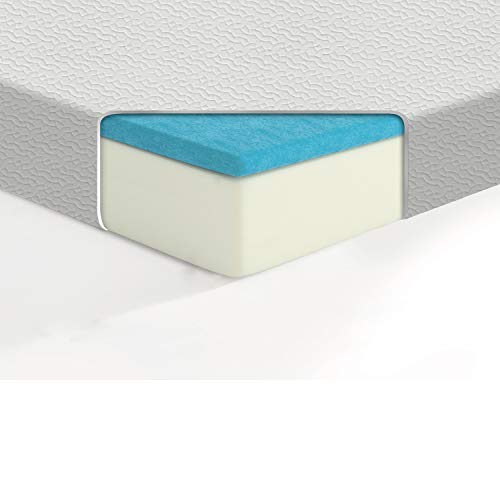 Lexicon Amira 6-Inch Gel Infused Memory Foam Mattress, Full, White