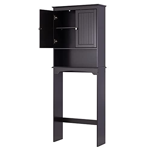 Spirich Home Over The Toilet Storage Cabinet, Bathroom Shelf Over Toilet, Bathroom Storage Cabinet Organizer, Espresso
