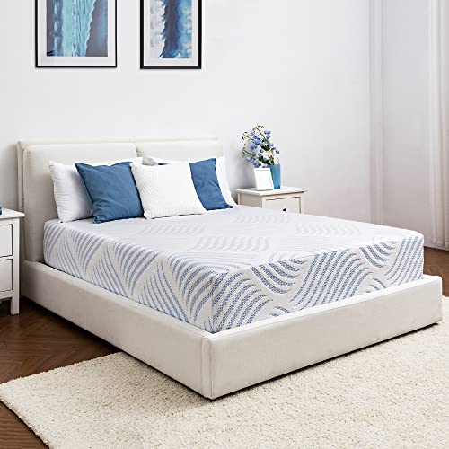 Watson & Whitely Queen Size Mattress, 12" Hybrid Mattress with Gel Memory Foam & Pocket Innerspring for Cool Sleep & Edge Support, Medium Firm Mattresses for Pressure Relief, Bed in a Box